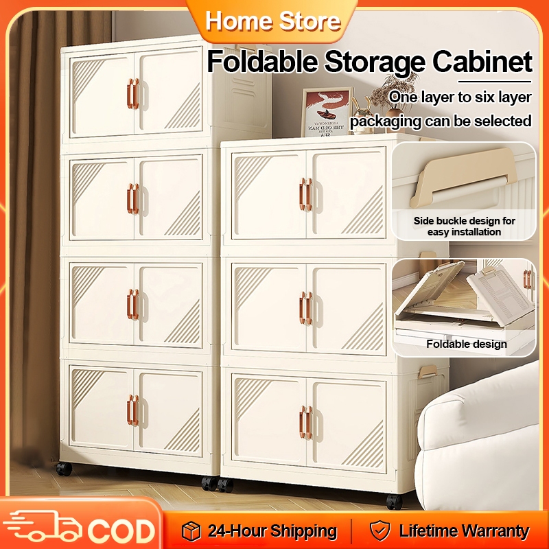 Foldable Storage Cabinet Drawer Box For Clothes Plastic Clothes Storage ...