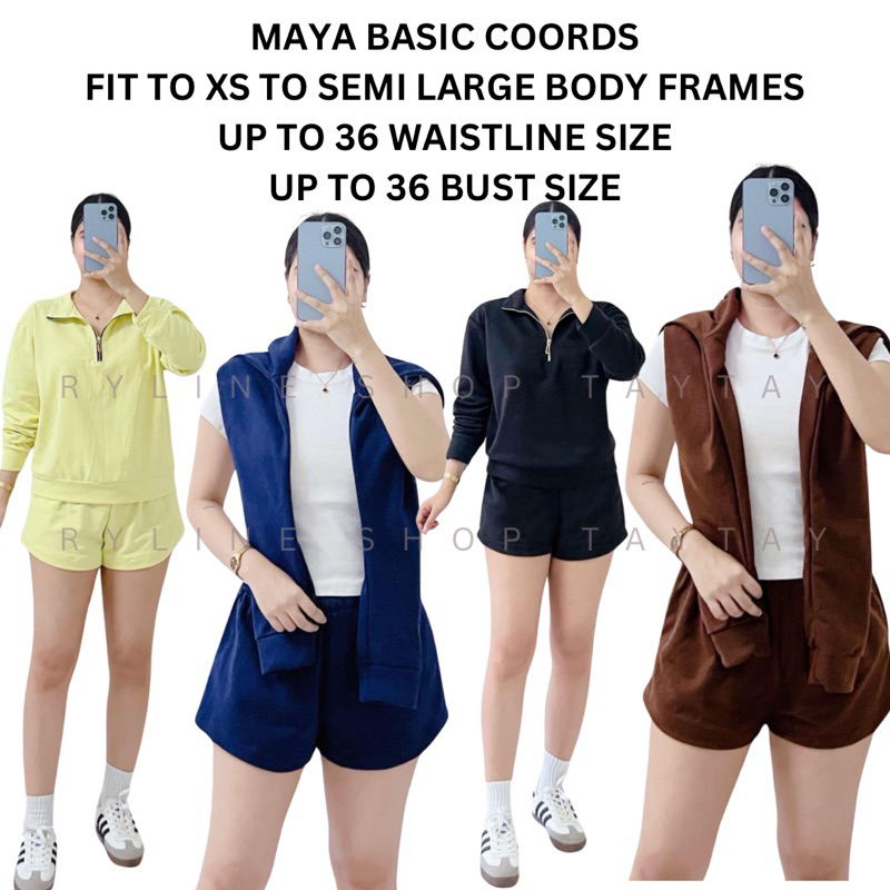 BASIC COORDS FIT TO XS TO SEMI LARGE BODY FRAMES | Shopee Malaysia