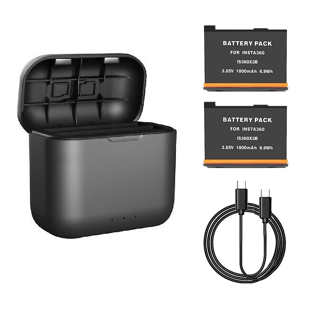 Insta360 X3 Replacement Battery & Charging Box Kit | Shopee Malaysia