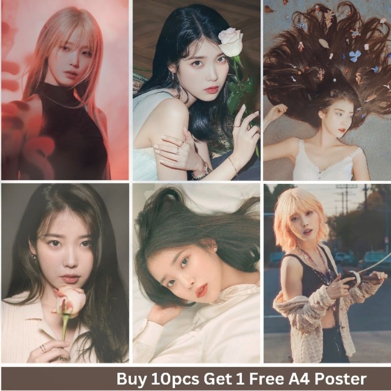 South Korean Singer-songwriter & actress IU A4 Size Wallpaper Poster High Quality Collection ...