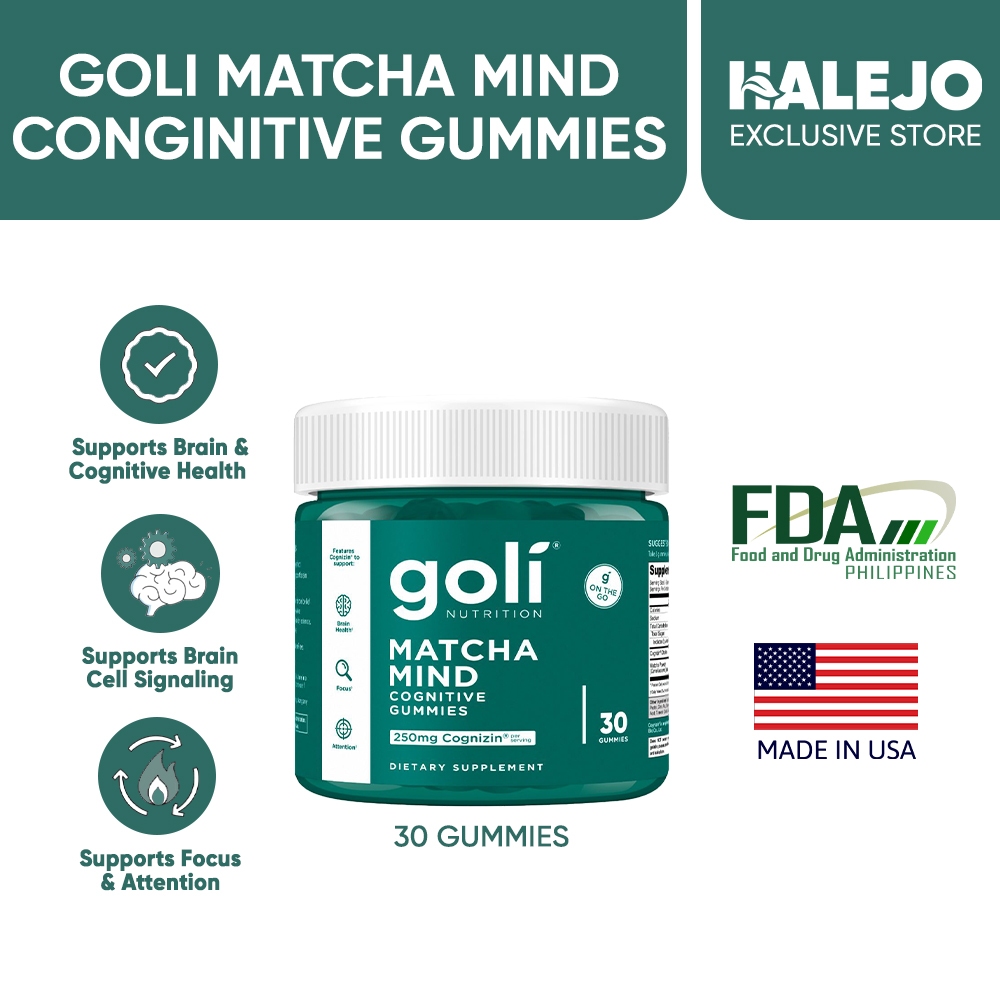 Goli Matcha Mind Cognitive 30s Gummies for Memory & Brain Health | Shopee Malaysia