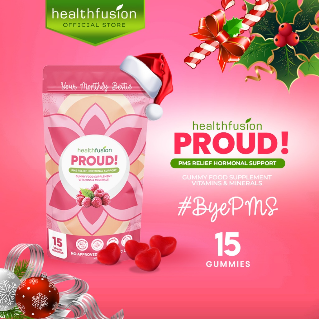PROUD Bye PMS! Pouch 15s Vegan Gummy PMS Relief Hormonal Support Food ...