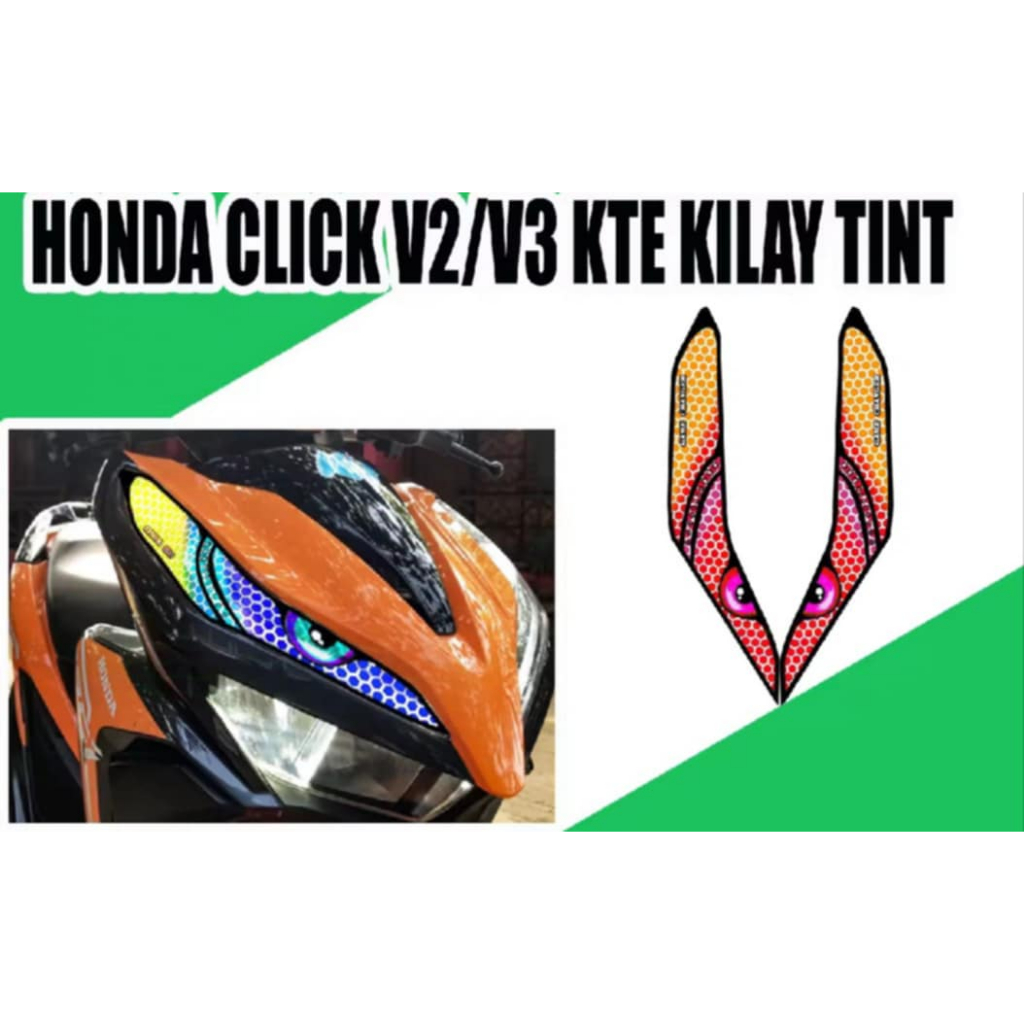 HONDA CLICK V2&V3 KTE KILAY TINT I HONDA CLICK STICKERS I HONDA CLICK ...