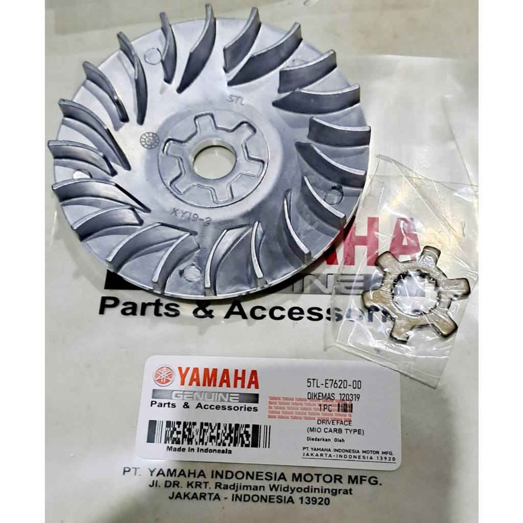 YAMAHA PULLEY DRIVEFACE SET MIO SPORTY/SOUL CARB/FINO CARB/NOUVO CARB ...