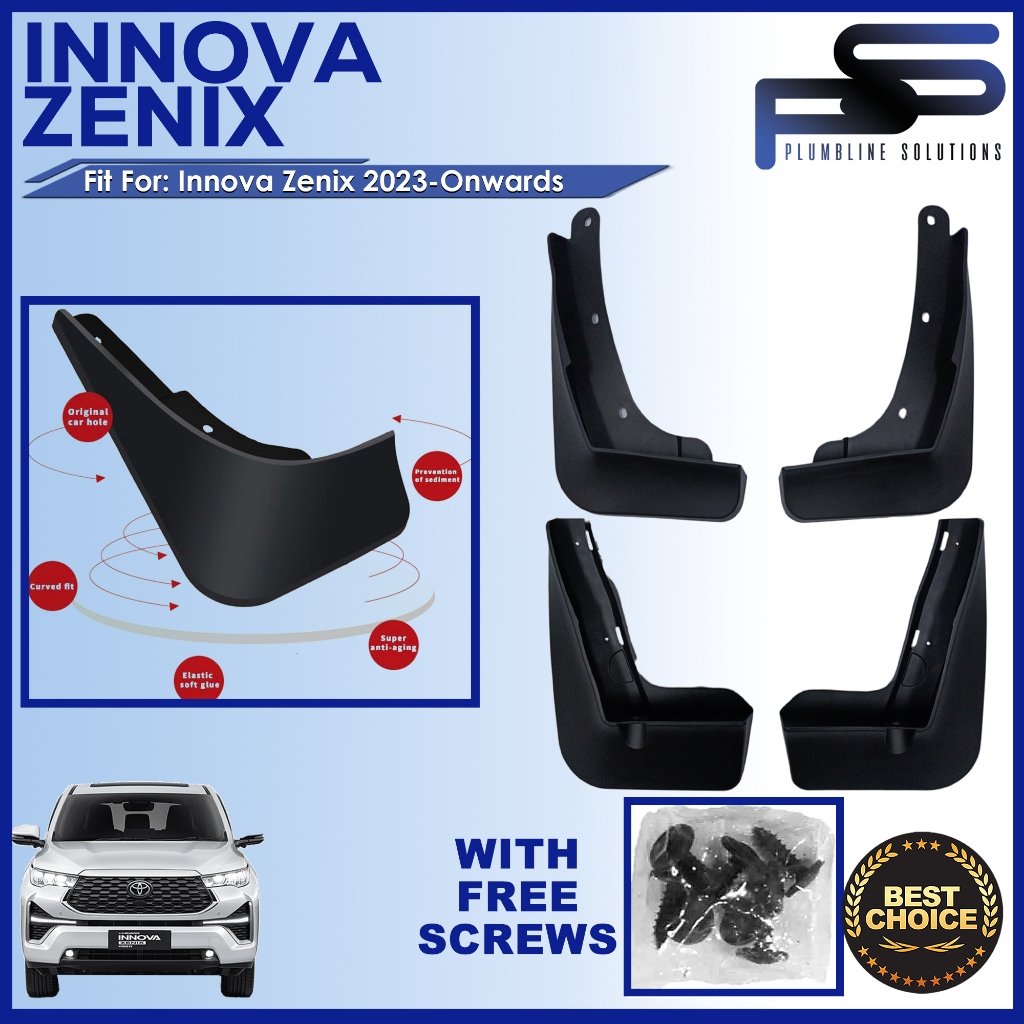 Mud Guard for Toyota Innova 2008 - 2015 / 2016 - 2022 Zenix 2023 ...