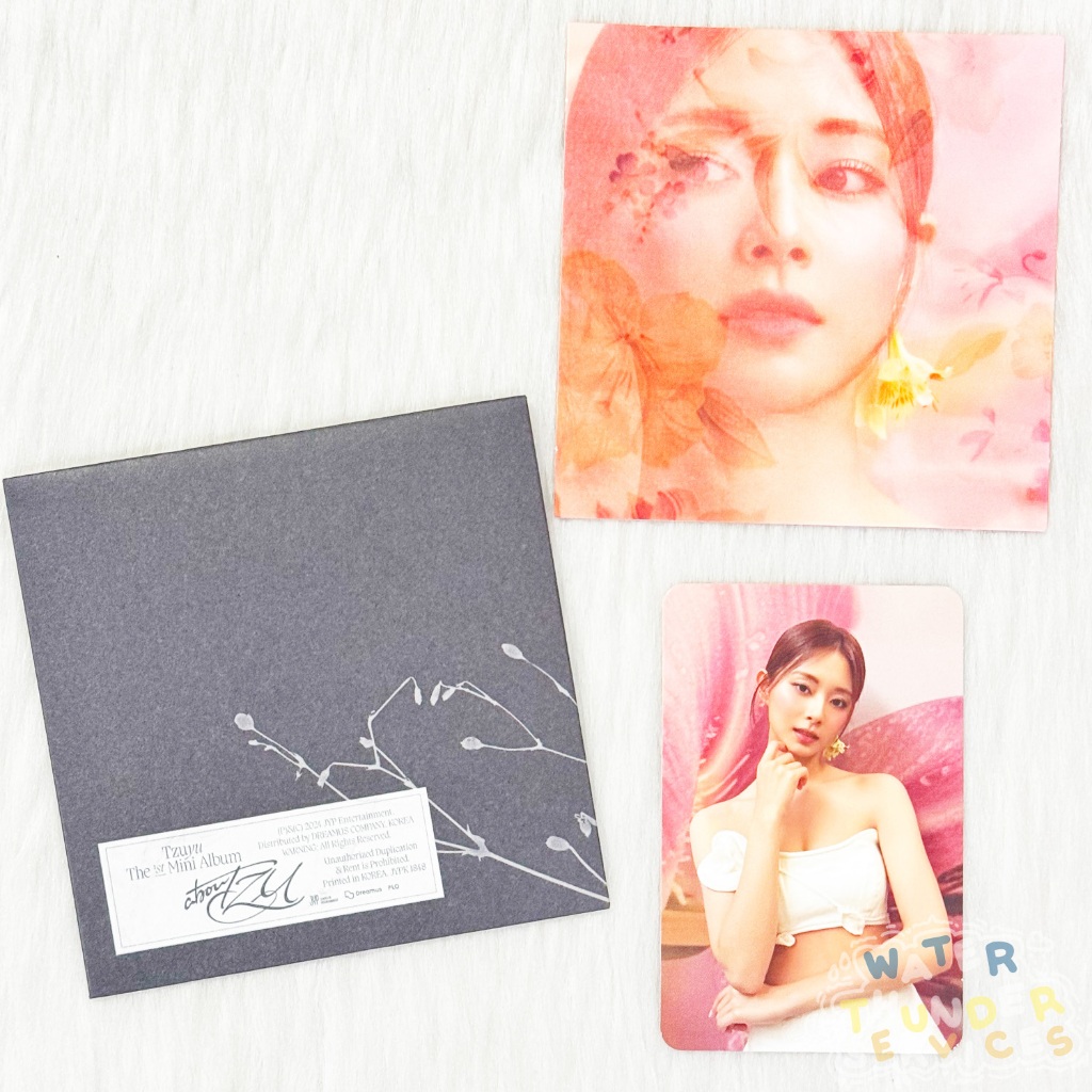 TWICE Tzuyu AbouTZU Digipack Album JYP Gen POB Benefit Postcard & Photocard | Shopee Malaysia