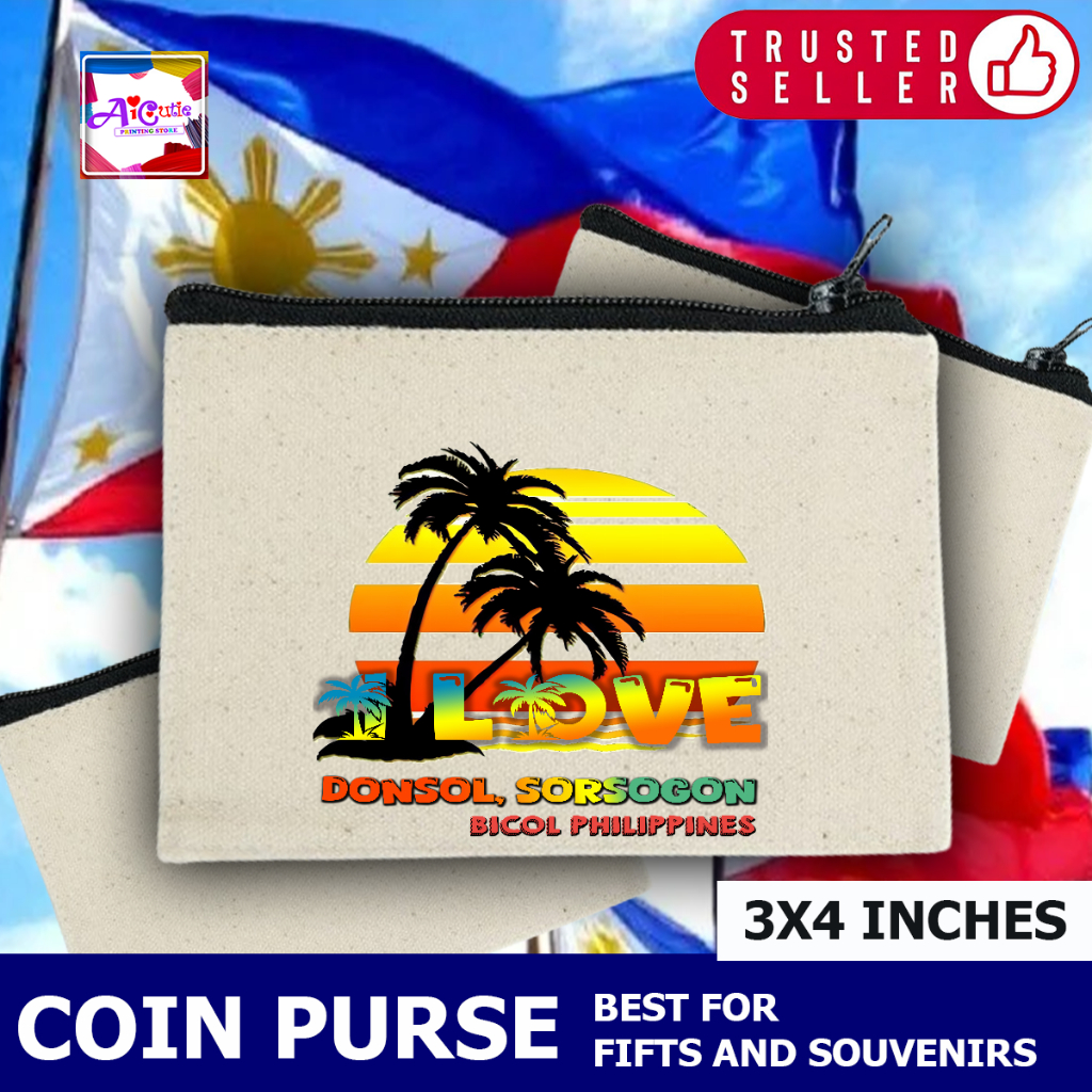I LOVE DONSOL, SORSOGON BICOL PHILIPPINES COIN PURSE DESIGN BEST FOR ...