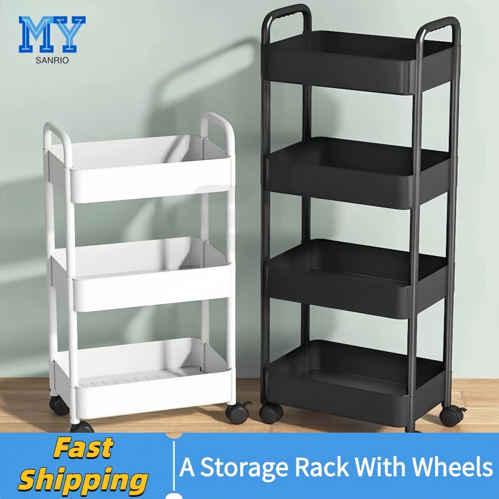 Trolley Cart Organizer Moving Rack Bathroom Organizer Rack Kitchen ...