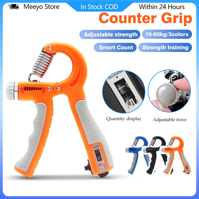 5-60kg Adjustable R-Shape Countable Hand Grip Training Strength ...