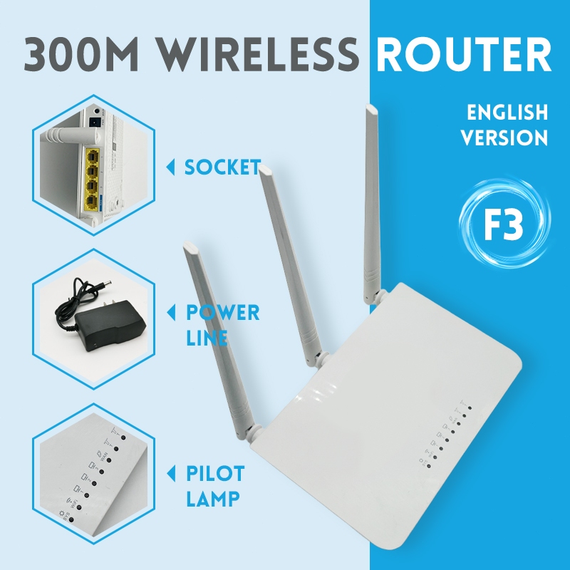 (used)F3 300Mbps Wireless WiFi Router (English Version) (White ...