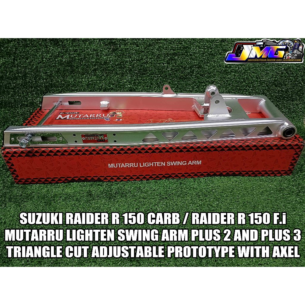 SUZUKI RAIDER R150 CARB/F.i MUTARRU LIGHTEN SWING ARM +2 AND +3 ...