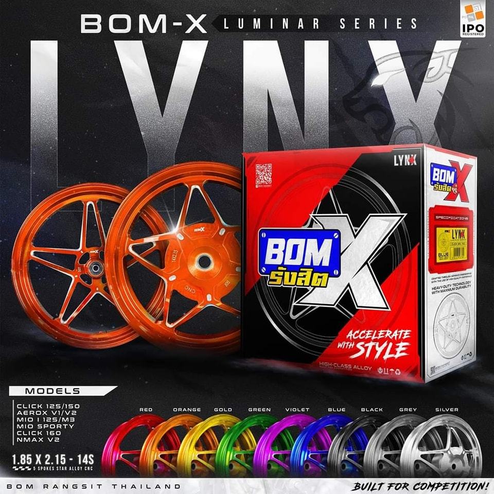 BOM RANGSIT STAR / LYNX MAGS FOR NMAX V2 / AEROX V1/V2 / CLICK 125 ...
