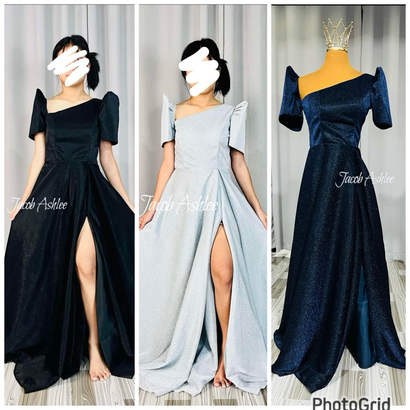 Filipiniana dress with side slit | candycrush filipiniana | Shopee Malaysia