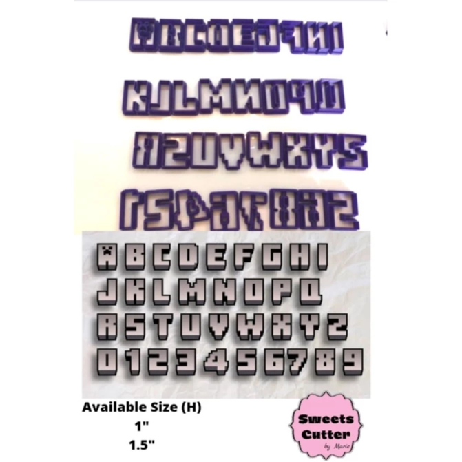 Letter Theme Fonts Cutter Stamp Fondant Cake Cookie | Shopee Malaysia