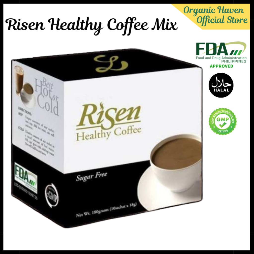 1 BOX (10 sachets)/ Authentic Risen Coffee Mix/ Cocoa/ Maca root ...