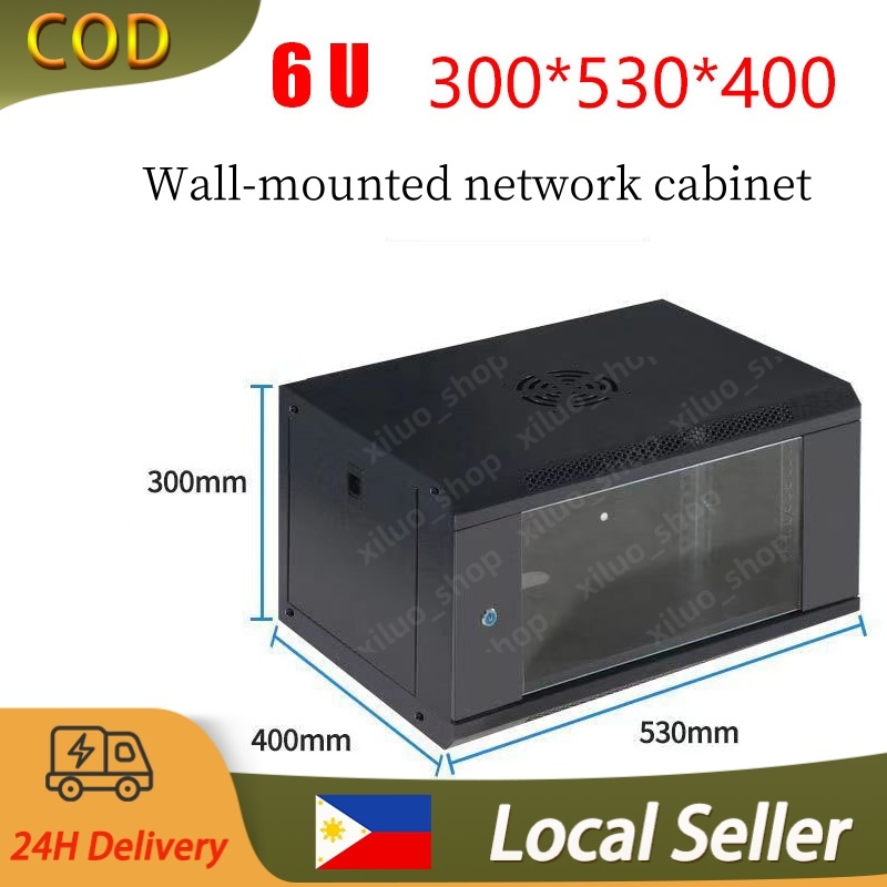 6U Data Cabinet Network Cabinet Wall-mounted server rack Monitoring ...