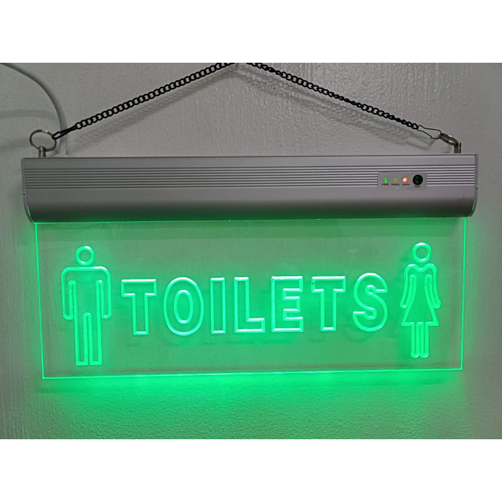 ACRYLIC LED SIGNAGE SIGN TOILET 220V SIGNAGE, illuminated sign light ...