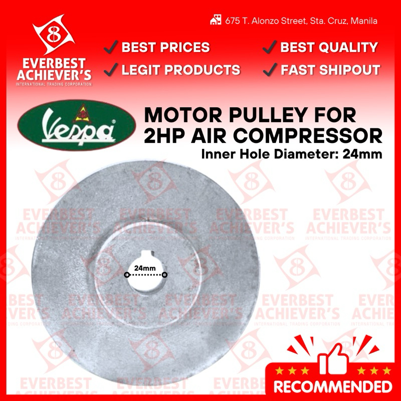 Vespa Air Compressor Motor Pulley for 1hp and 2hp | Shopee Malaysia