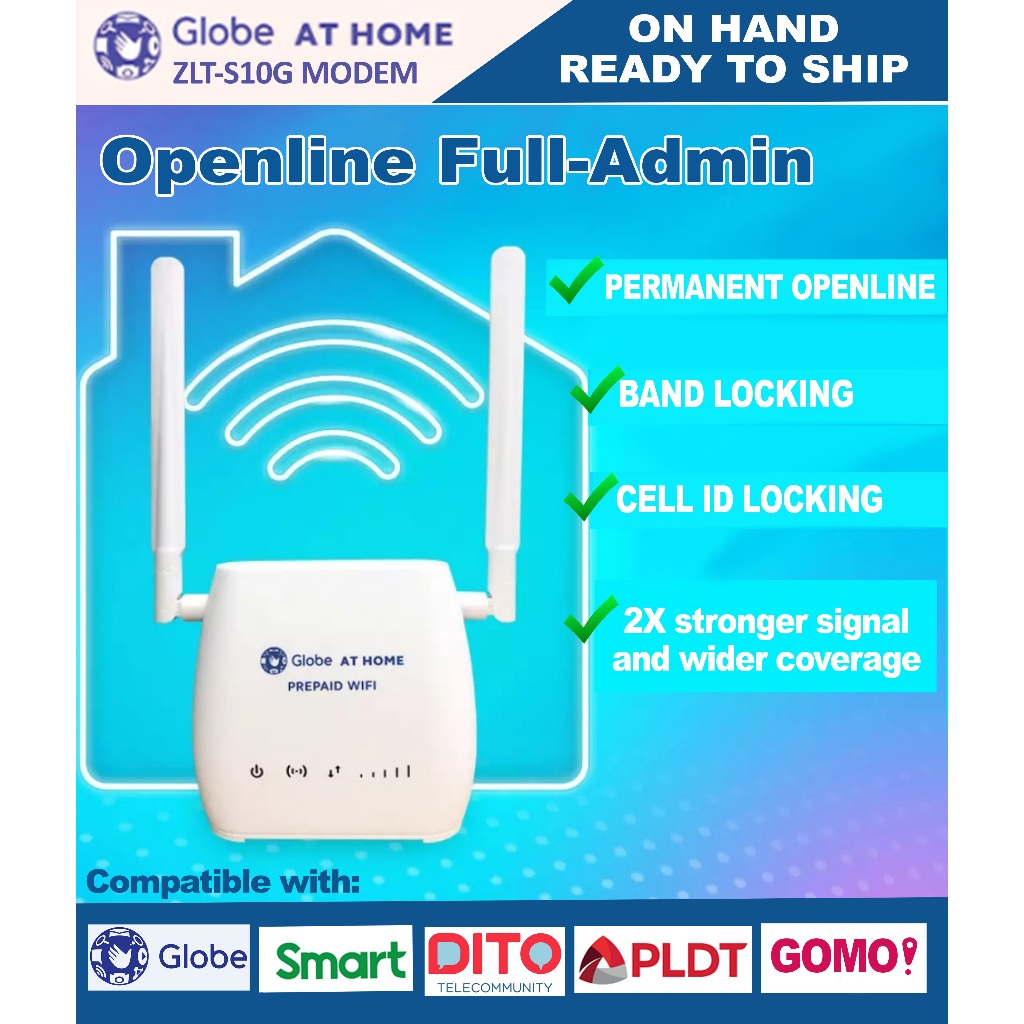 Globe at Home Prepaid Wifi ZLT S10G (Openline Full Admin) | Shopee Malaysia