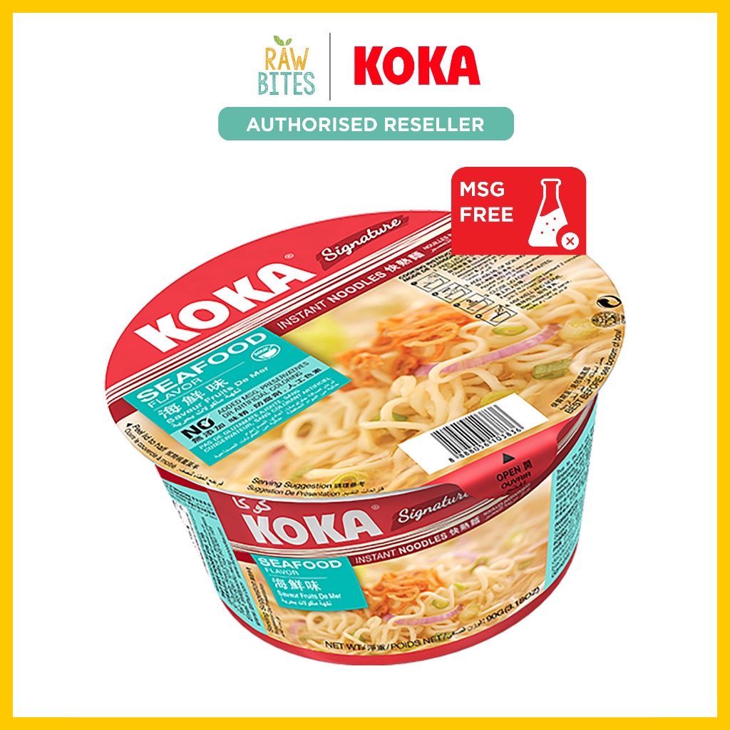 KOKA Signature Seafood Instant Noodles 90g (No MSG, No Preservatives) | Shopee Malaysia