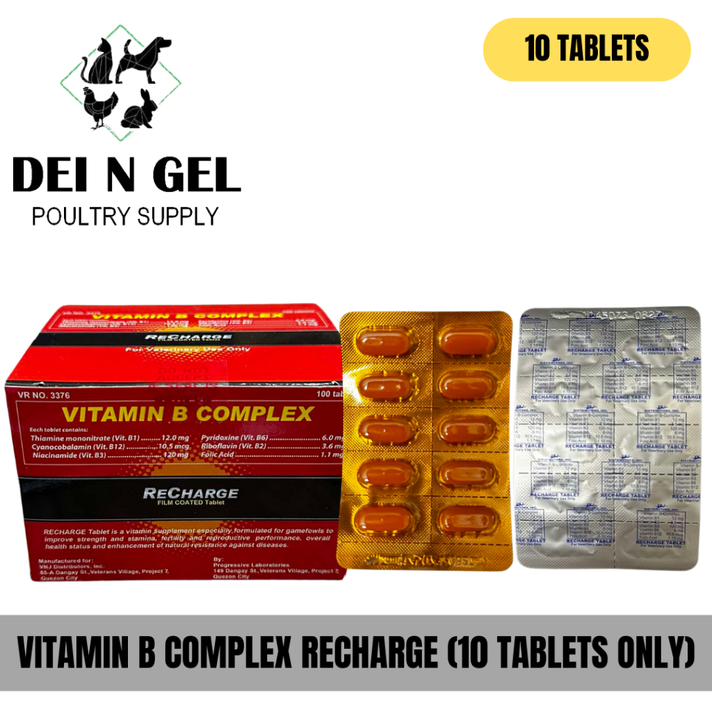 Recharge B Complex for Gamefowl (10 TABLETS) | Shopee Malaysia