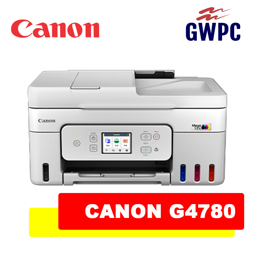 Canon PIXMA G4780 MegaTank Wireless All-in-One with ADF for Home and ...