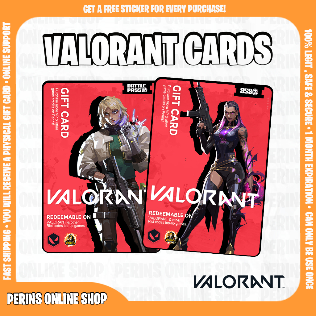 Valorant Points Cards V2 with free stickers! | Shopee Malaysia