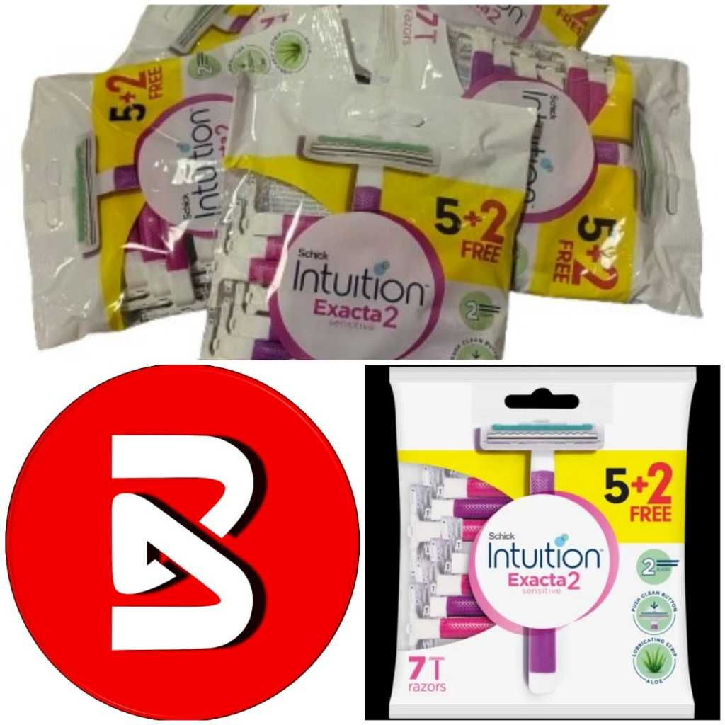 Schick Exacta 2 Sensitive Disposable Razor for Women (7pcs per pack ...