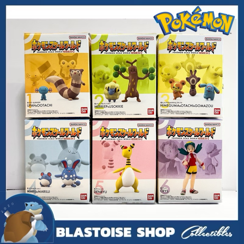 Bandai Pokemon Scale World Johto Set 2 - Furret Sudowoodo Mareep ...