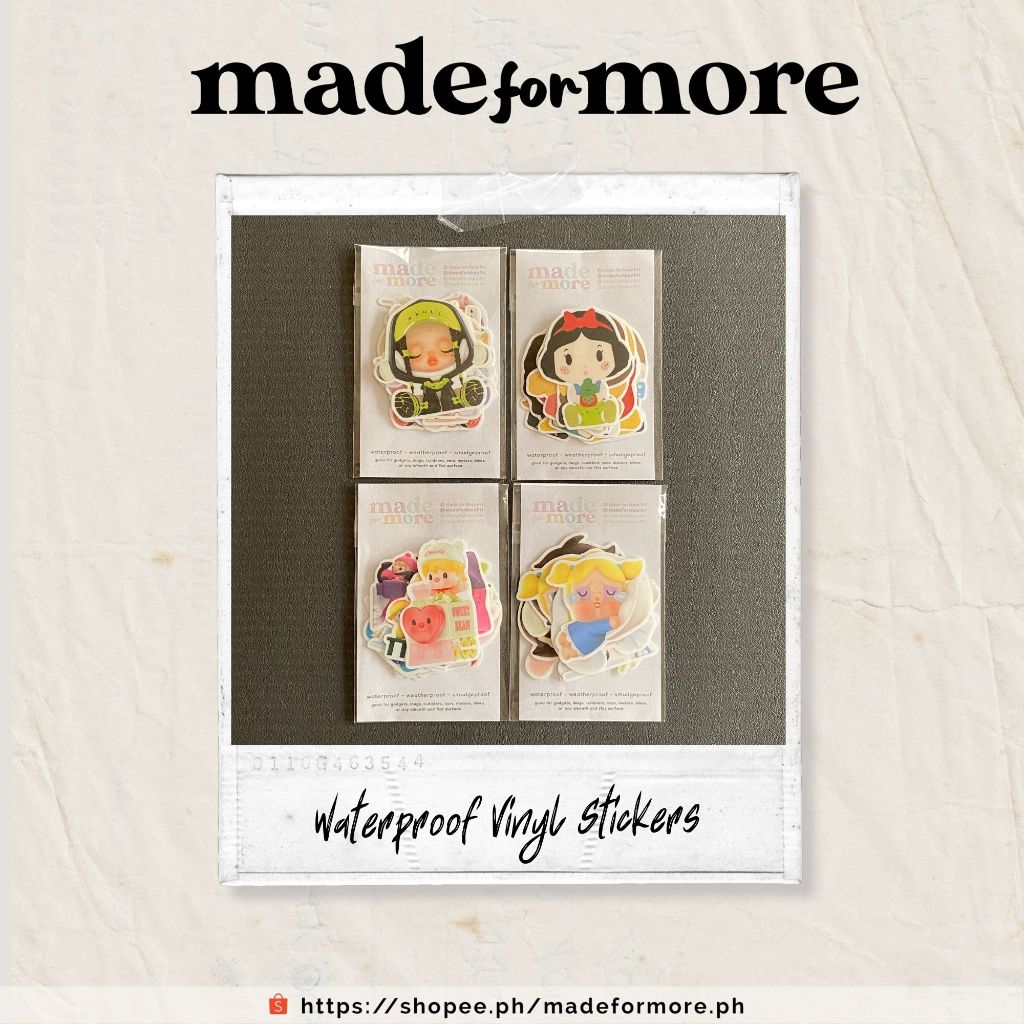 DISNEY PRINCESS, SKULLPANDA, CRYBABY, SWEET BEAN Waterproof Vinyl ...