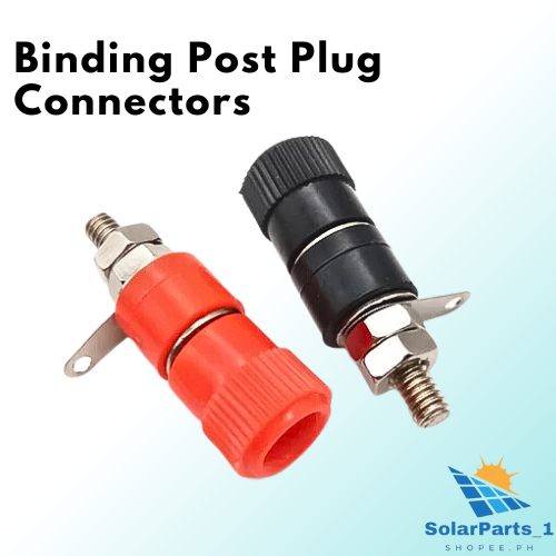 (1SET) Binding Post Plug Connectors Banana Socket Plug - (BLACK + RED ...