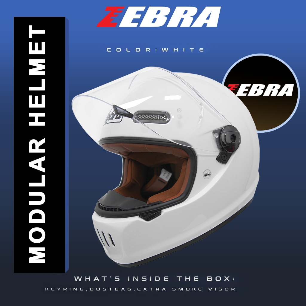 ZEBRA classic HELMET 577 Vertuoso Full Face Motorcycle Helmet full face ...