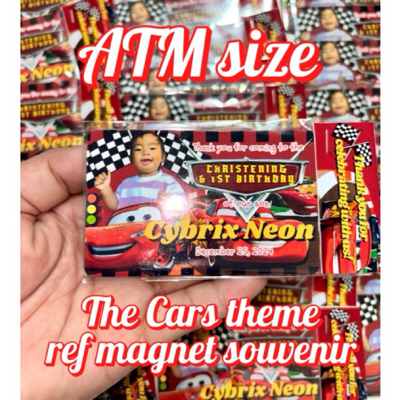“THE CARS” THEME REF MAGNET FOR BIRTHDAY AND BAPTISM SOUVENIR | Shopee ...