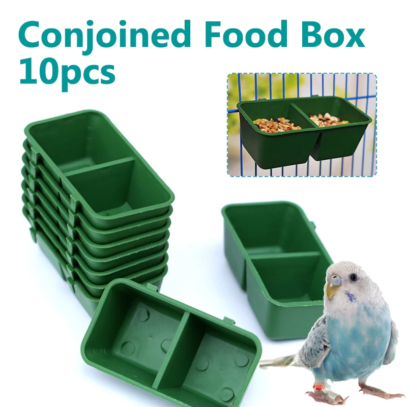 Bird plastic feeder Green conjoined feeding box ideal for philippine ...