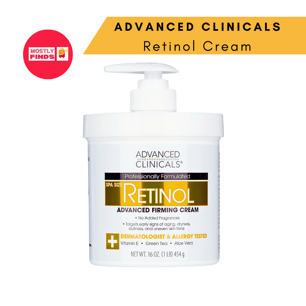 Advanced Clinicals, Retinol, Advanced Firming Cream, 16 oz (454 g ...