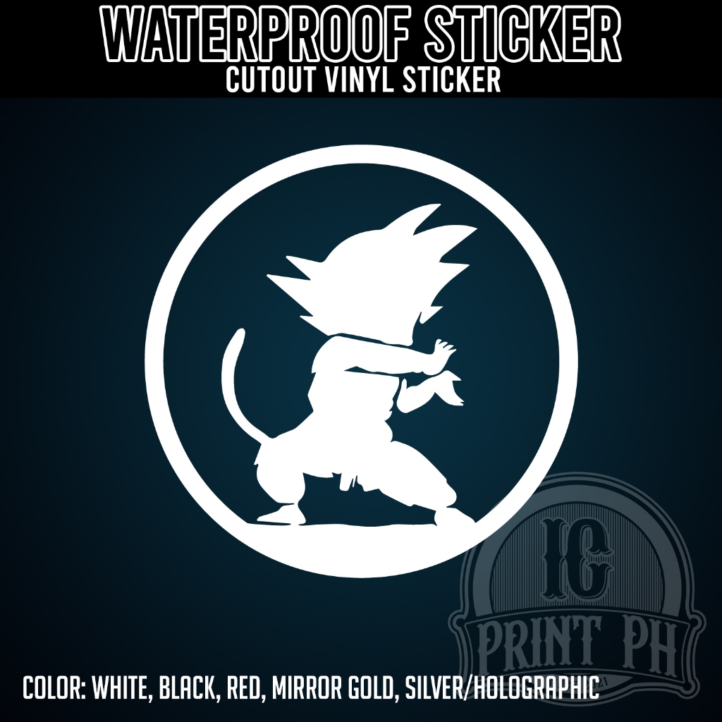 GOKU Cutout Vinyl Sticker / Decal, Waterproof | Shopee Malaysia