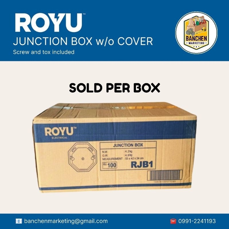 ROYU JUNCTION BOX SOLD PER BOX 100PCS | Shopee Malaysia