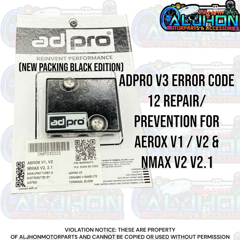 AD Pro Aerox V1/V2, Nmax V2 2.1 ADPRO V3 Ceramic+Composite | Shopee ...