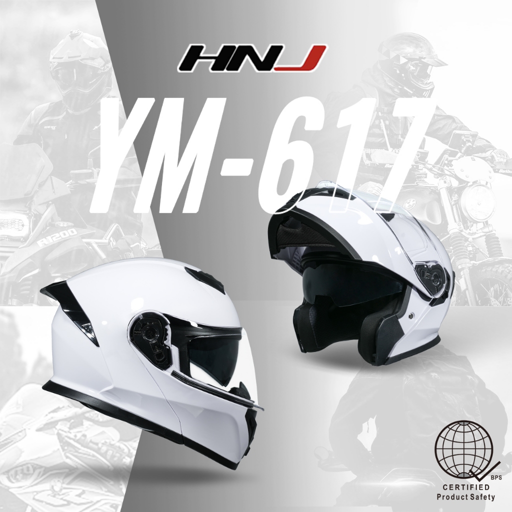 HNJ 617 Modular Dual Visor Helmet Full Face for Motorcycle Men and ...