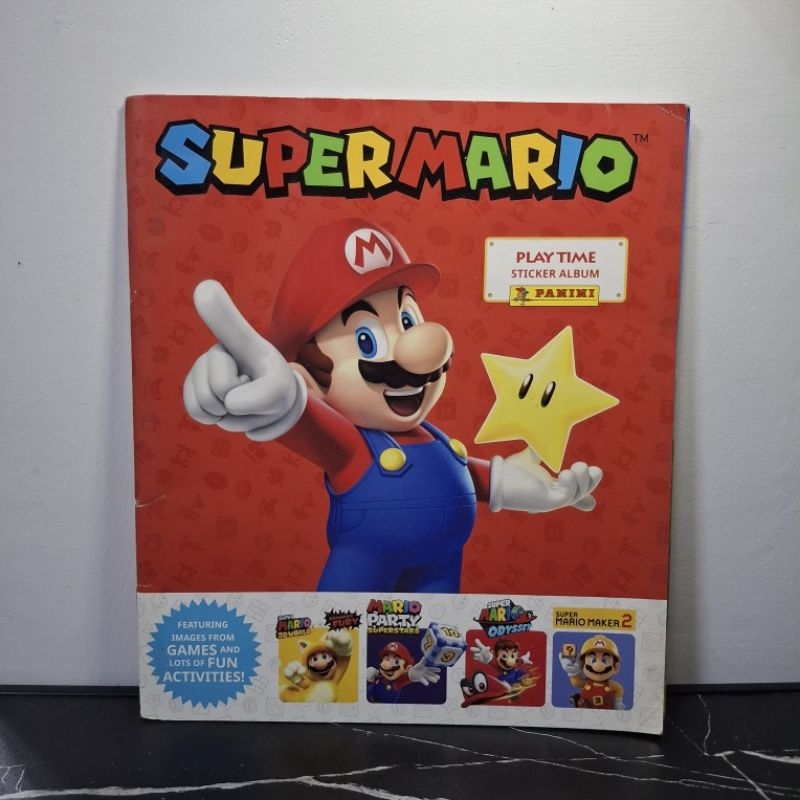 TheREDLibrary- Super Mario Sticker Album Panini Activity Book for Kids ...