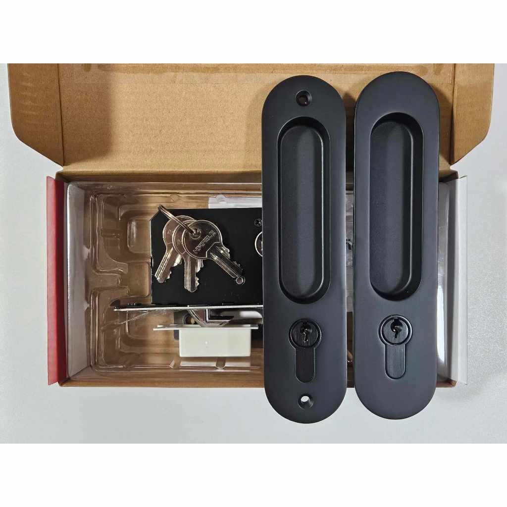 HAFELE sliding lock double cylinder (Black Matt) | Shopee Malaysia