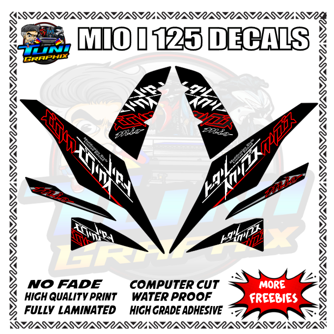 Mio i 125 m3 Indo Stripping Decals Sticker - High Quality Print ...