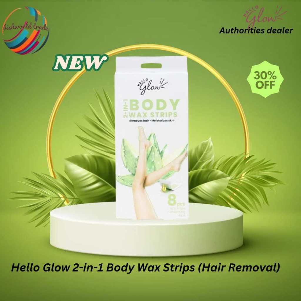Hello Glow 2-in-1 Body Wax Strips (Hair Removal) | Shopee Malaysia