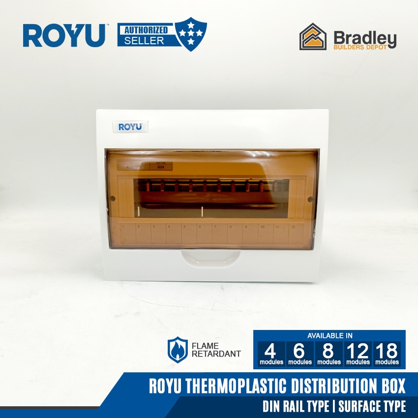 Royu Thermoplastic Distribution Box 4 modues-12 modules(Surface Mount ...