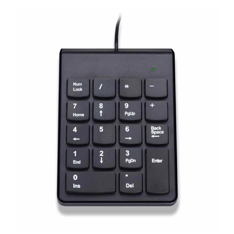 USB Wire Numeric Keypad 18 Keys Small-Size Digital Keyboard | Shopee ...