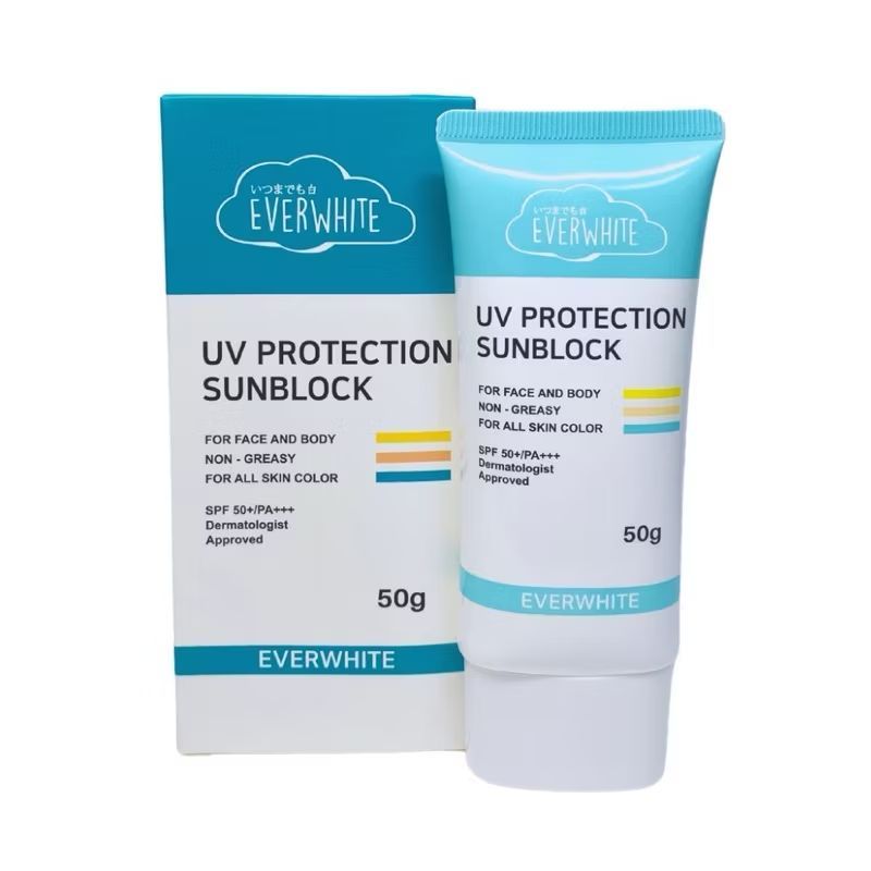 EVERWHITE UV Protection Sun Block SPF 50+/ PA+++ (50g) | Shopee Malaysia