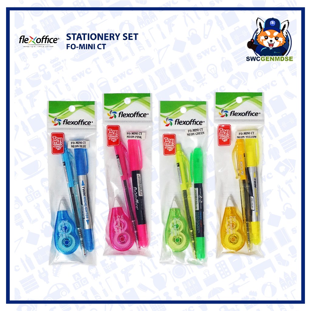 FlexOffice Stationery Set | Writing & Correction Tools | FO-MINI CT ...