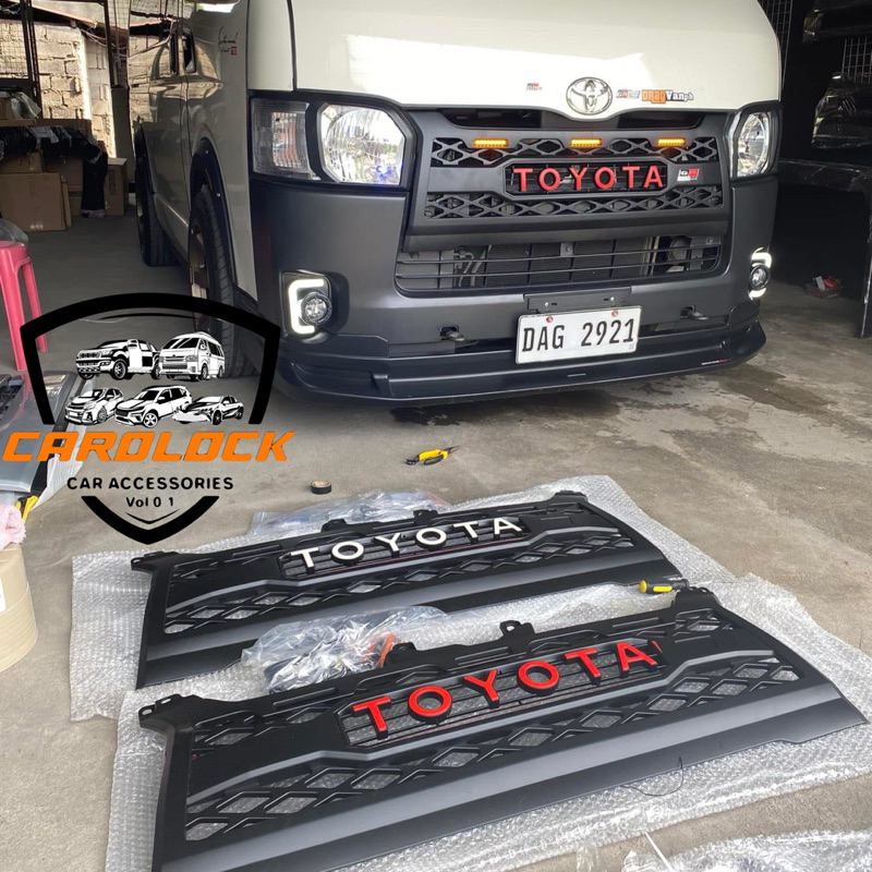 Toyota Hiace Decontent 2019 - 2025 GR Grill with Light | Shopee Malaysia