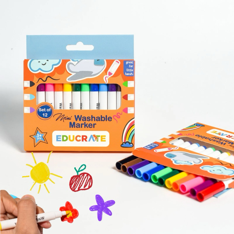educratePH Washable Art Marker by 12’s Washable Marker for Kids ...