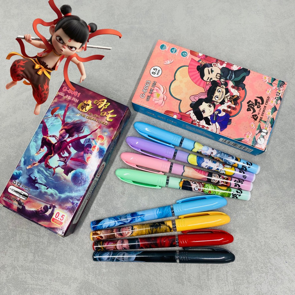 NEZHA Signpen black ink 0.5mm 12 pcs per box gel pen | Shopee Malaysia